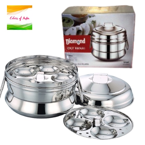 DIAMOND Stainless Steel Idly Pot Idli Panai 9 Idlies Steamer Pot Idly ...