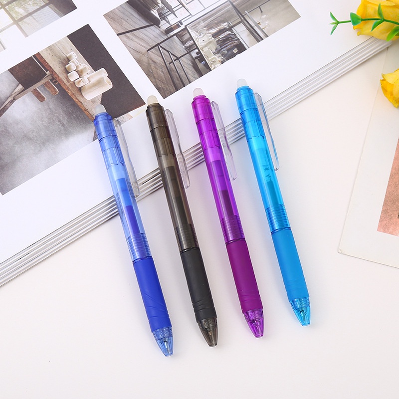 Erasable Gel Pen 8 colors 0.5mm Multicolor Ballpoint Pen School Office ...