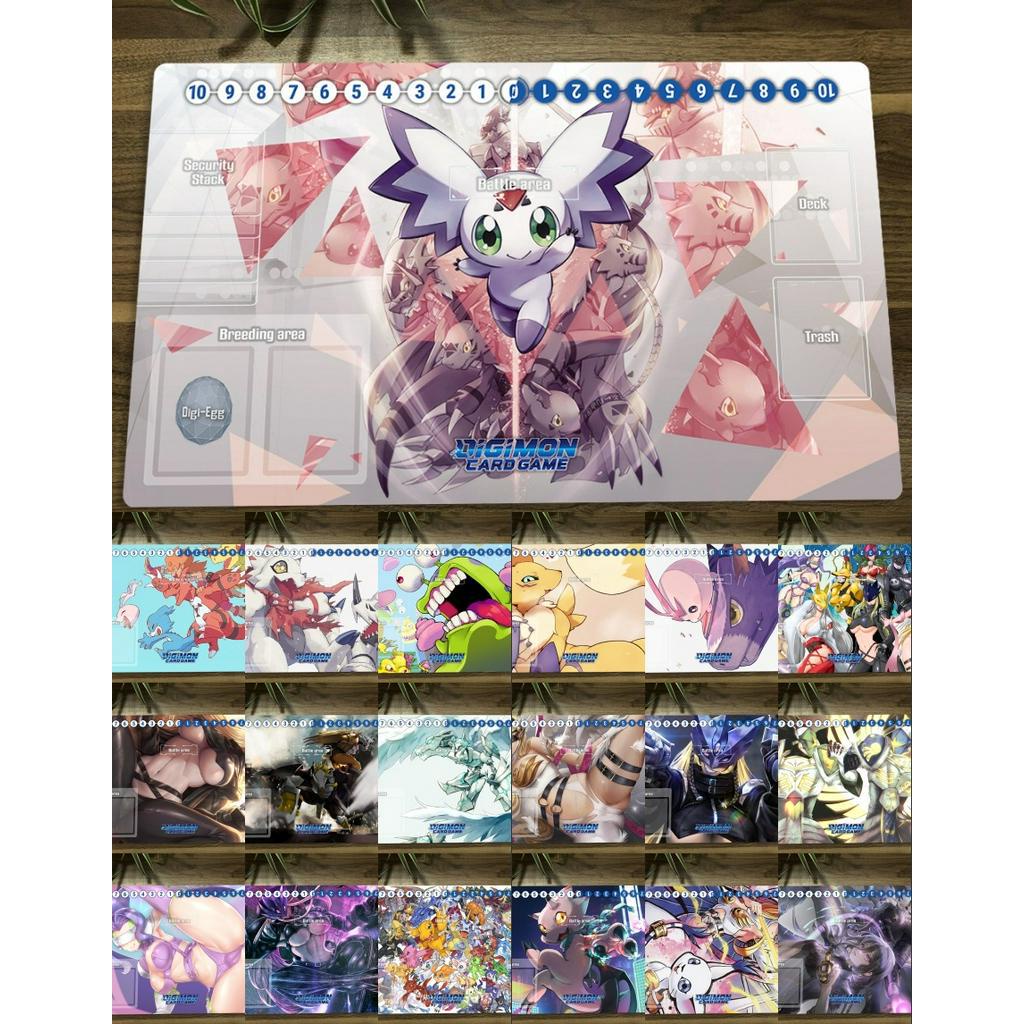 New Multiple Styles DTCG Duel Playmat Digimon Angewomon & Ladydevimon ...