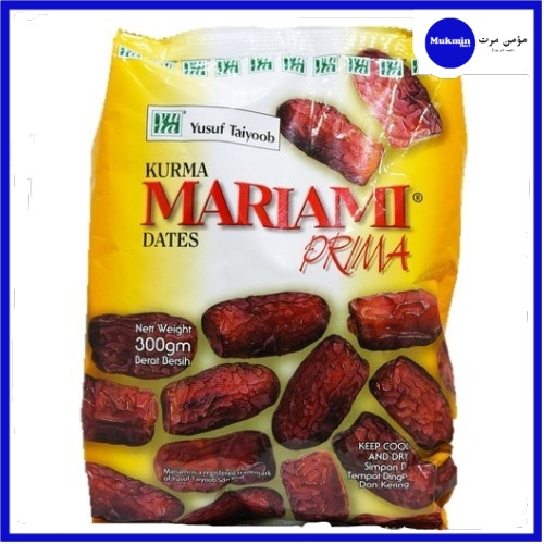Yusuf TAIYOOB MARIAMI DATES PACK 300G Less Sweet DATES SEMI Clay ...