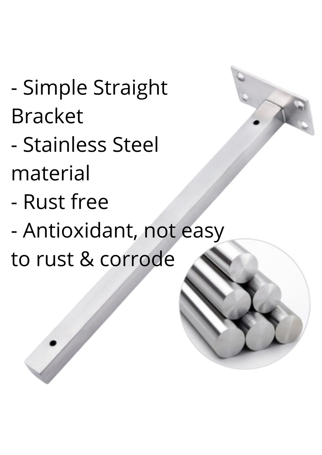 Stainless Steel BRACKET #Shelf #Support #Frame #Wall #Fixed #Angle Iron ...