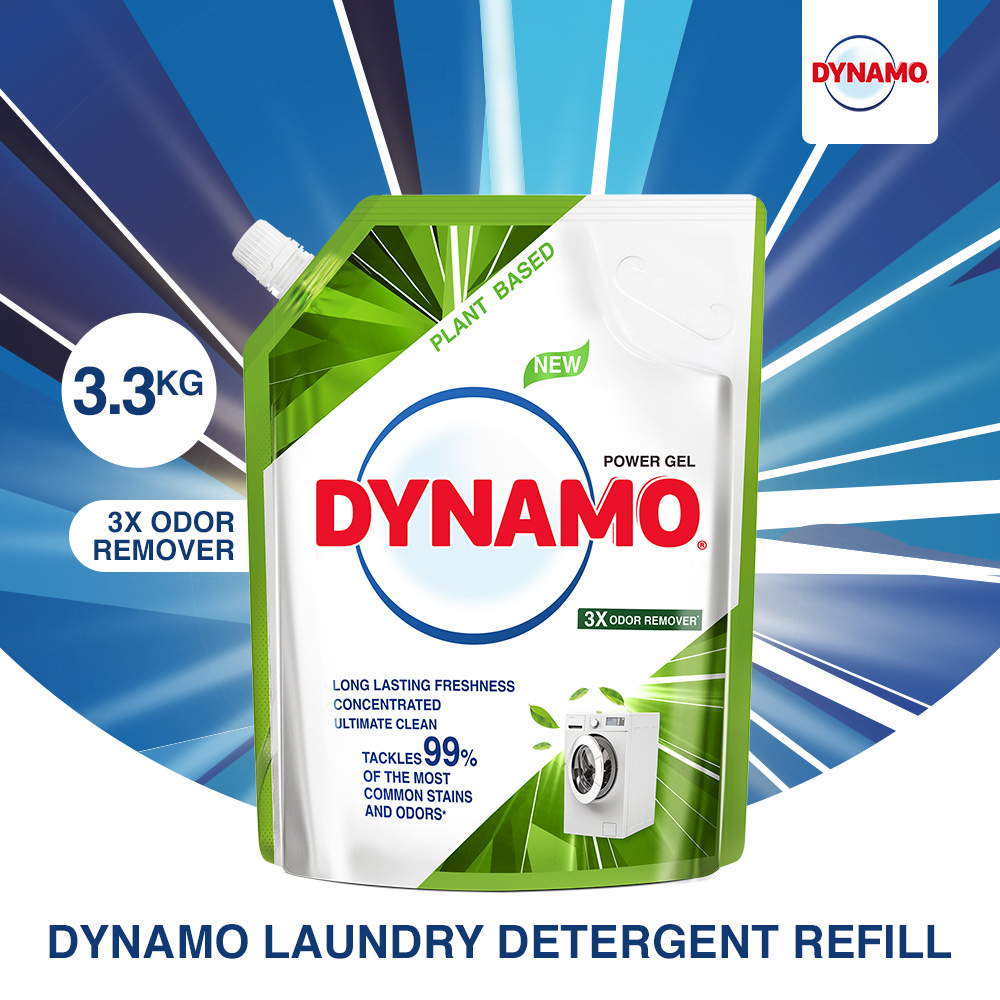 Dynamo Laundry Liquid Detergent Refill Pack 3x Odor Remover (3.3kg ...