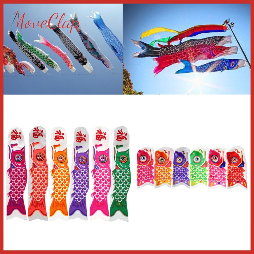MoveClap 15cm/ 50cm/ 90cm Japanese Carp Windsocks | Shopee Singapore