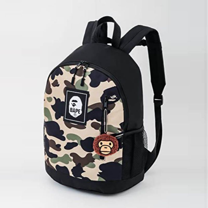 Bape 2022 spring/summer Backpack (With Monkey Keychain) | Shopee Singapore