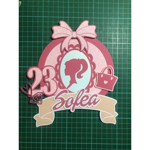 Barbie cardstock cake topper | Shopee Singapore