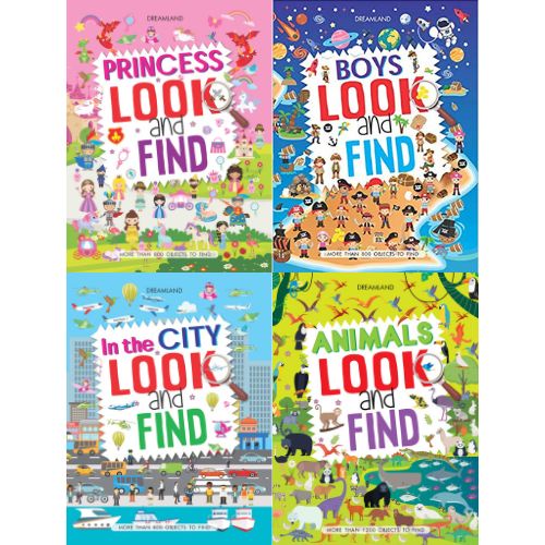 Princess/Boys/Animals/In the City Look and Find Activity Book ...