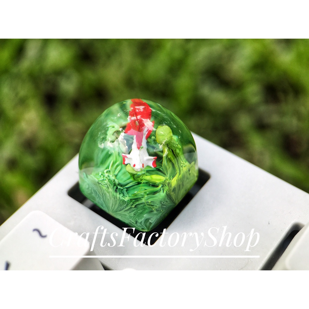 Odd Keycap Resin Mechanical Keyboard Button Koi Fish R1 Profile SA 1u ...