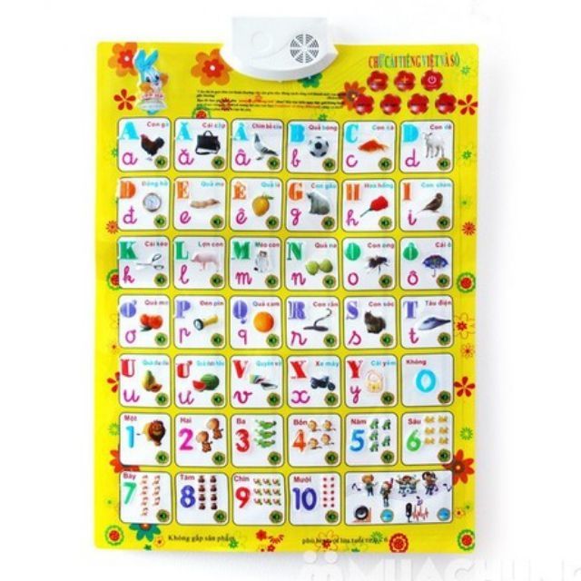 Smart alphabet for children. Wall-mounted reading board, 1-sided, 2 ...