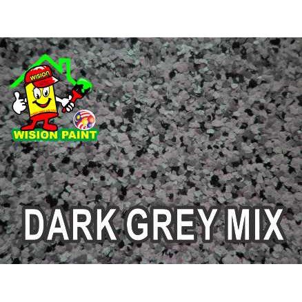 DARK GREY MIX ( 1KG ) Colour Flake Only | For Floor Wall Serpihan ...
