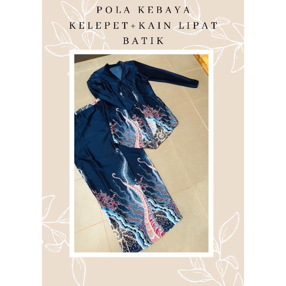 Kelepet KEBAYA PATTERN + BATIK FOLDED FABRIC | Shopee Singapore