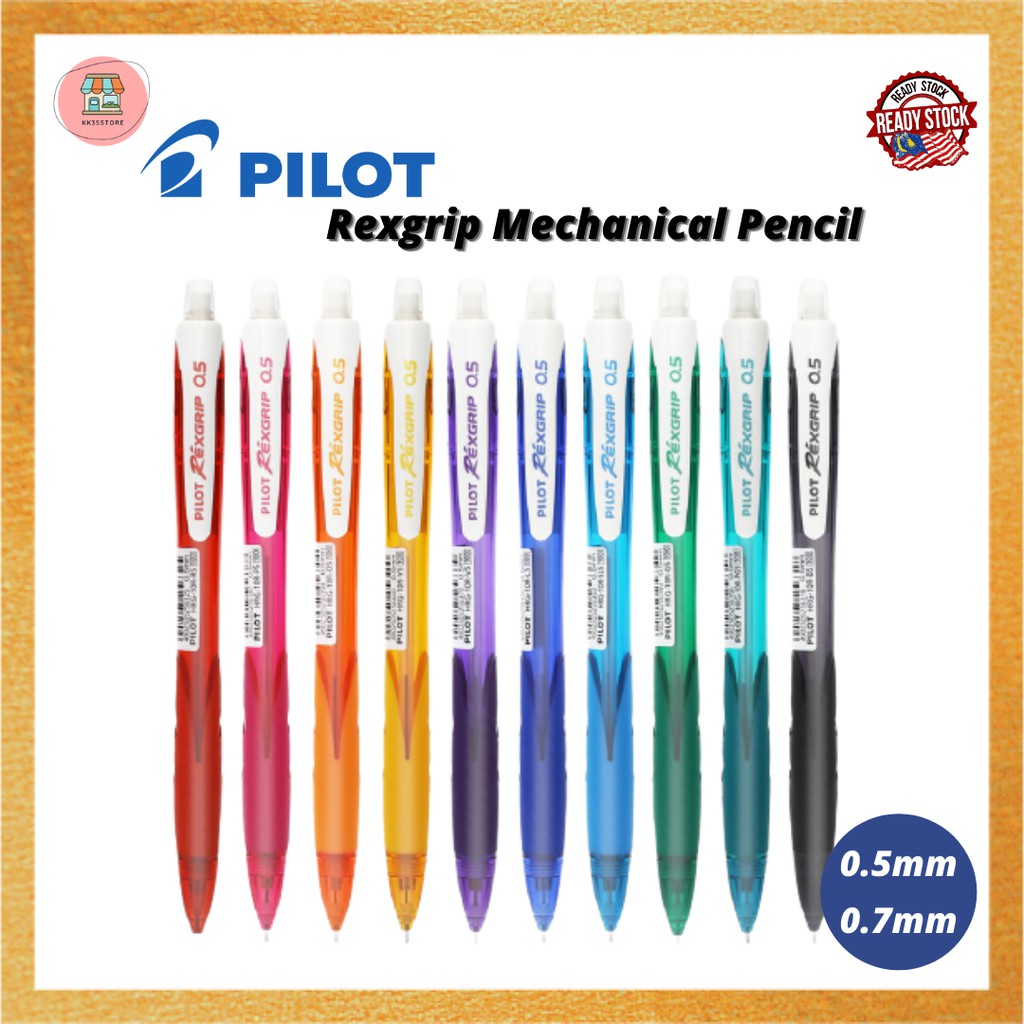 Pilot Rexgrip Mechanical Pencil (Value Pack) - 0.5mm/0.7mm | Shopee Singapore