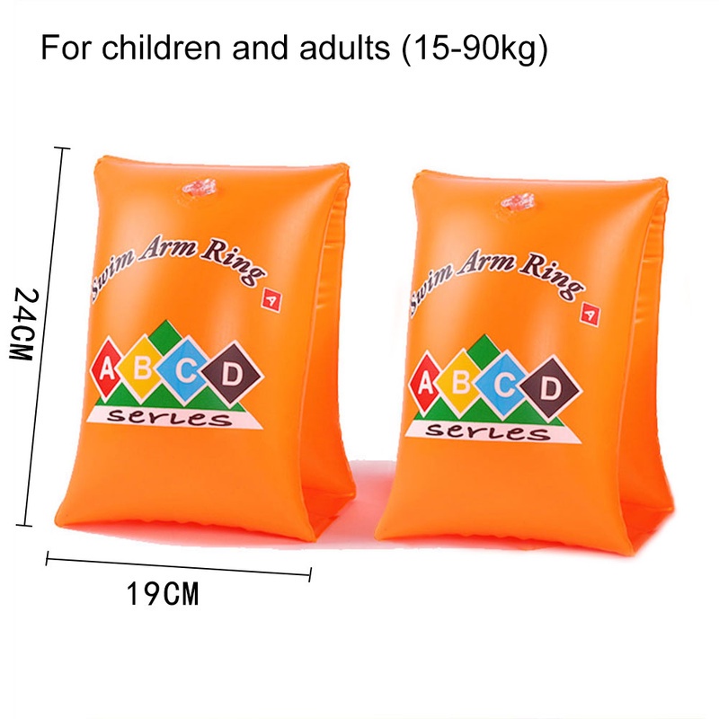 2pcs Kids Adults Swimming Inflatable Arm Ring/ Swimming Armband Arm ...