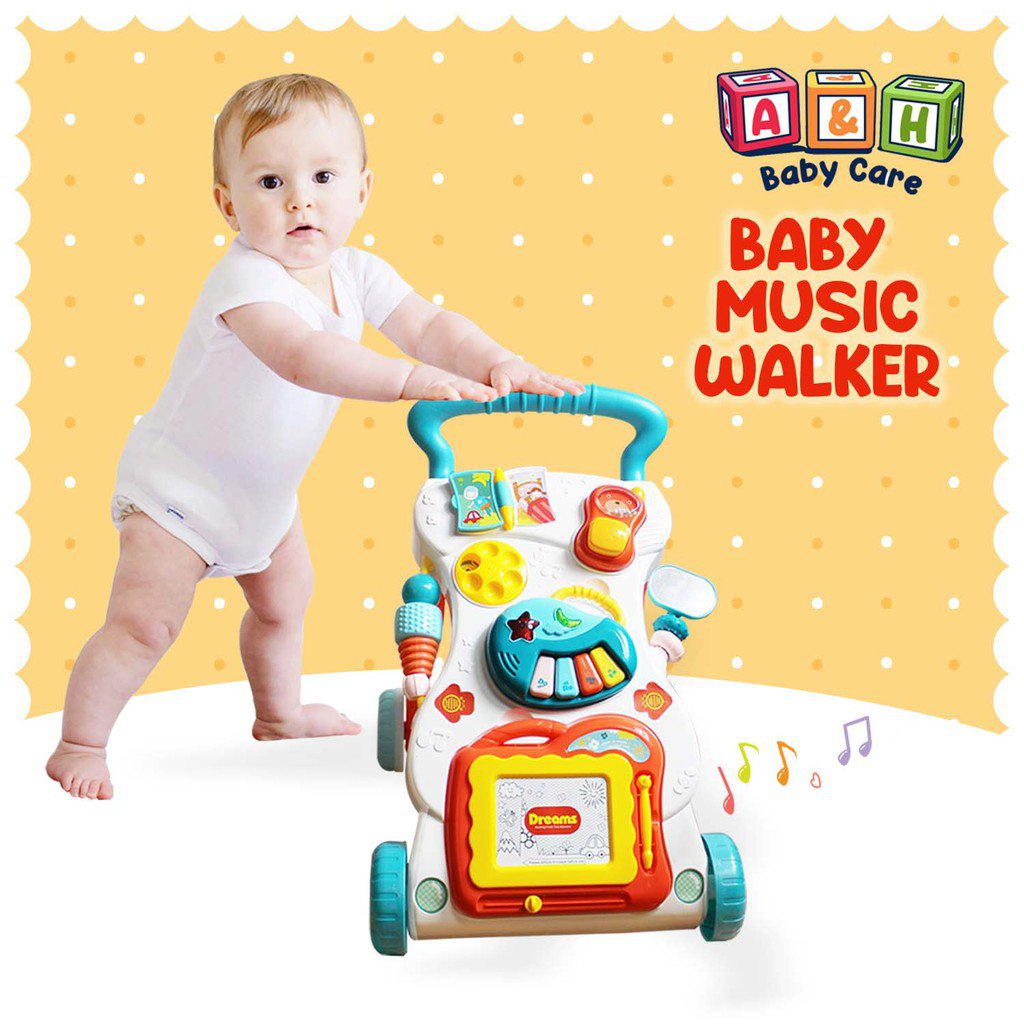 Baby push Walker Toddler Trolley Sit-to-Stand Walker for Kid's Early ...