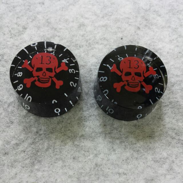 Control Knobs For Electric Guitar - (Skull Graphics ) | Shopee Singapore