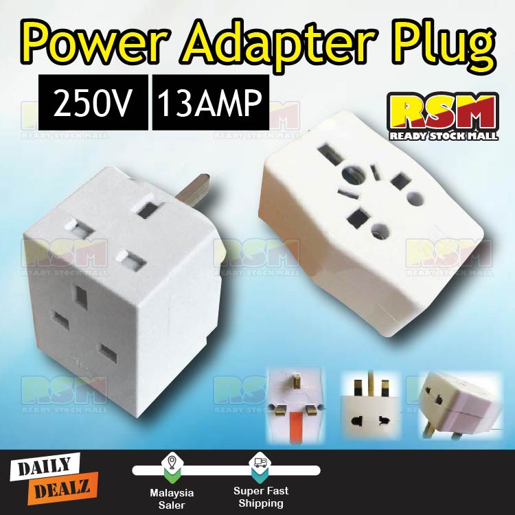 Socket 3 Pin Plug Adapter And Universal Multi Adapter/Soket 3 Pin ...