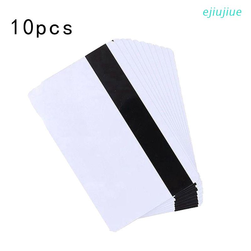 cc 10pcs White PVC Blank Card with Hico Magnetic Stripe Double Sided ...