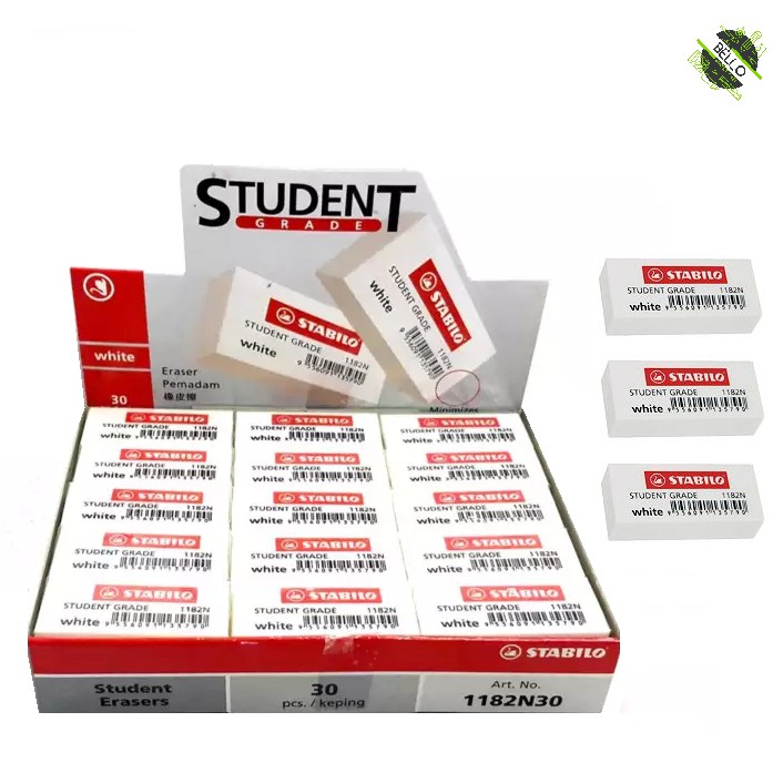 Stabilo Student Grade Eraser White ( 1182N ) | Shopee Singapore
