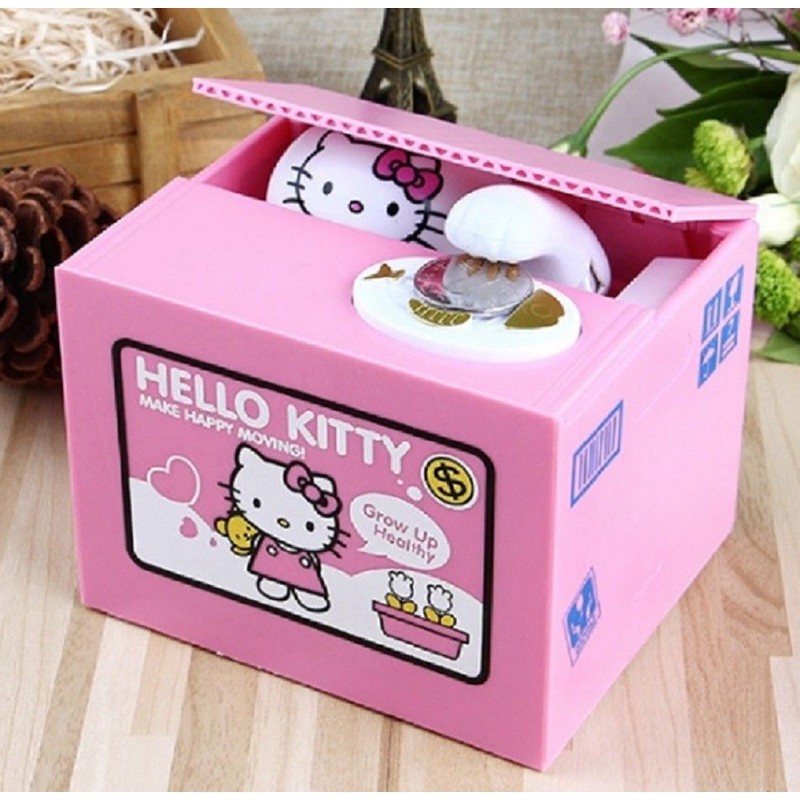 Hello Kitty Cute Steal Coin Music Bank Money Saving Box Gift | Shopee ...