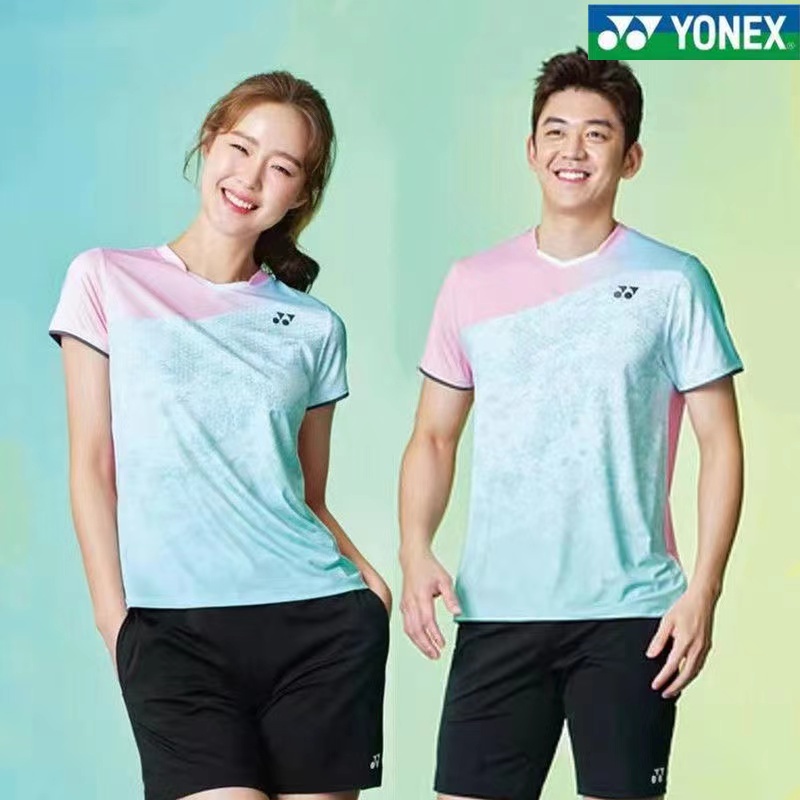 Yonex badminton clothing men's and women's quick-drying T-shirt top sports casual breathable ...