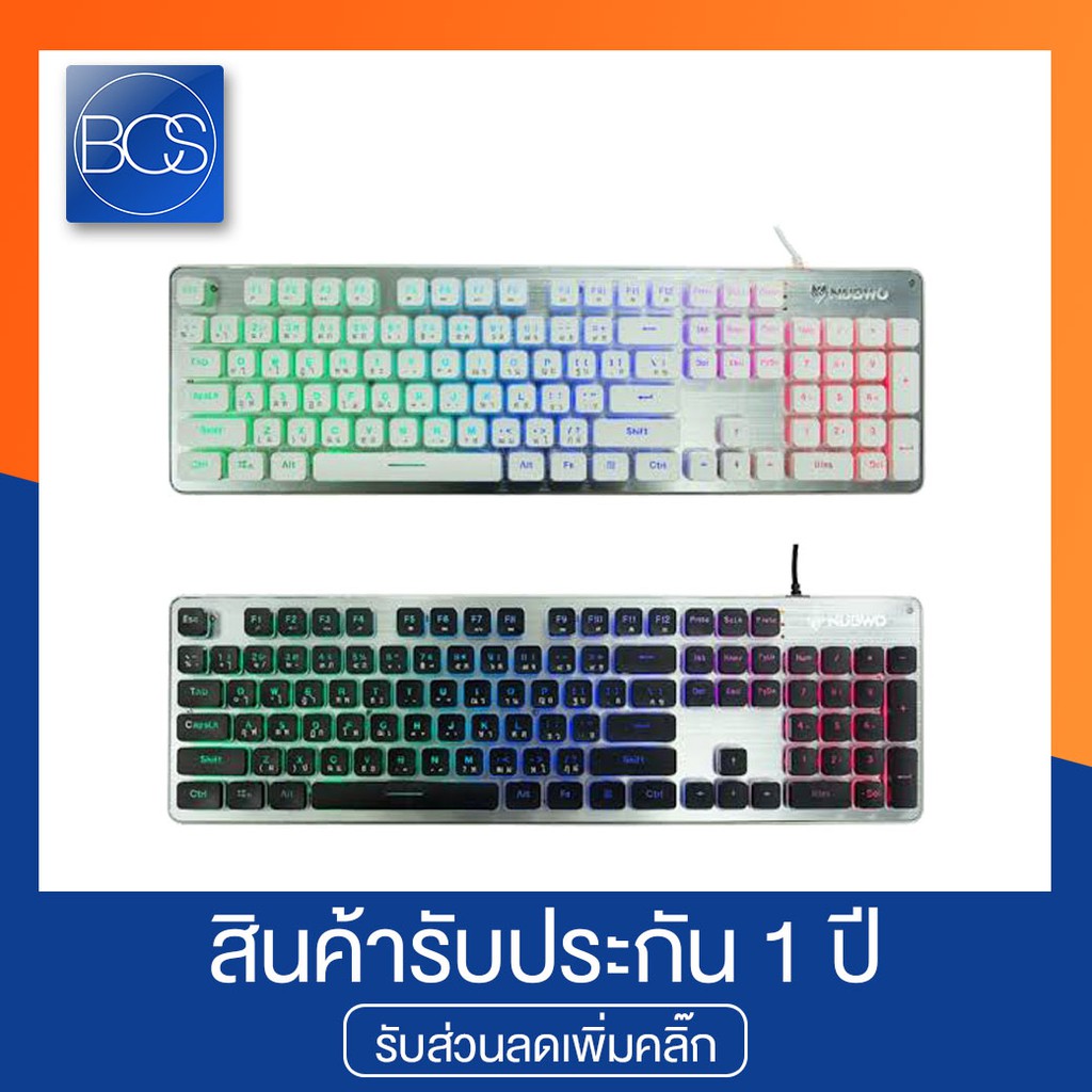 NUBWO NK-32 Fortune Gaming Keyboard-(Black White) | Shopee Singapore