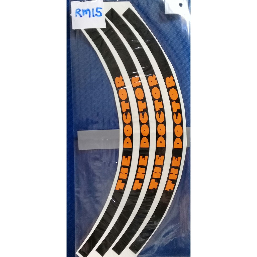 20230830-254 STICKER RIM 17INCH 4PIECES THICKNESS 0.375INCH BRAND ...