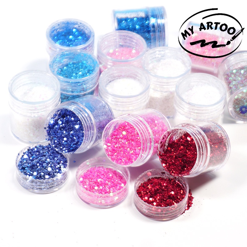 Gradient Glitter 4 Colors DIY Epoxy Resin UV Nail Decoration Filler ...