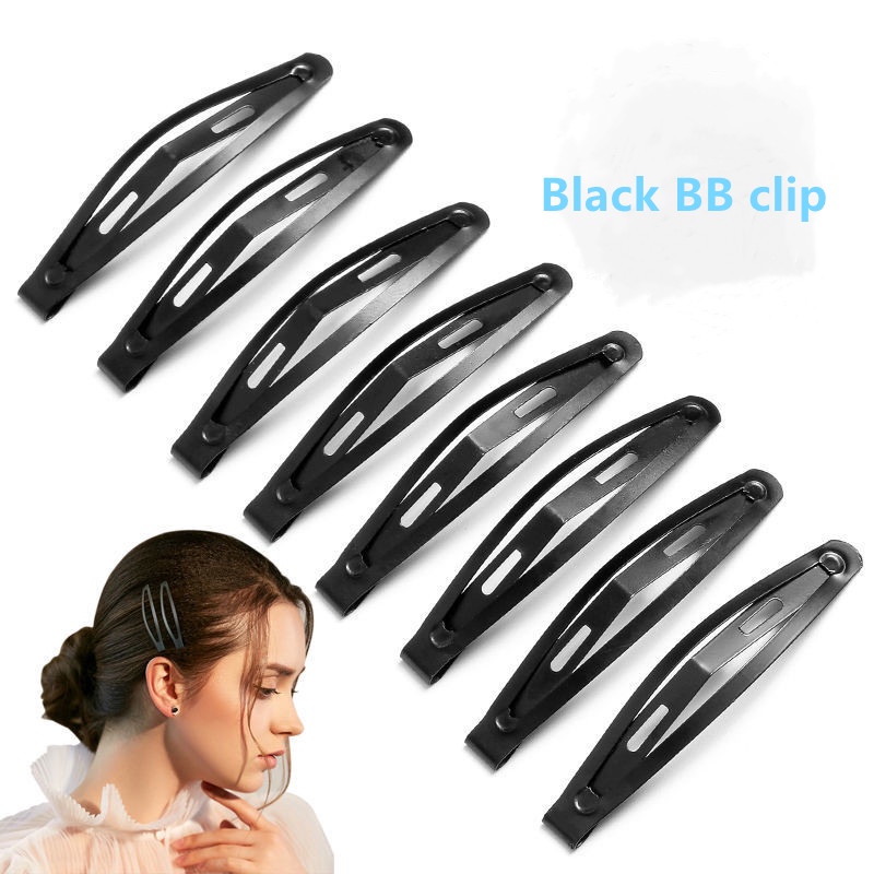 12pcs/Black hairpin side clip Triangle BB hairpin One word side bangs ...
