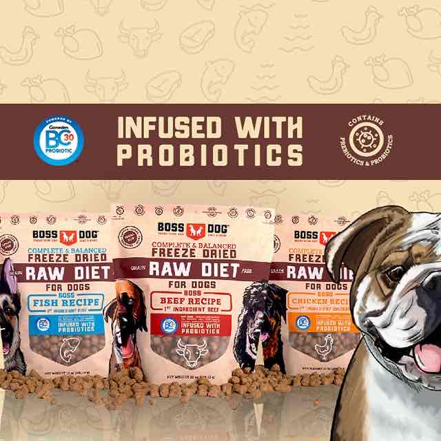 BUY 2 FREE 1 : Boss Dog Freeze Dried Dog Food 12oz (350g) | Shopee ...