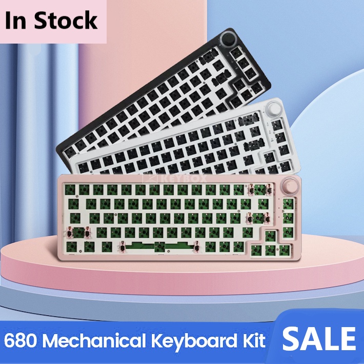 TM680 RGB Mechanical Keyboards DIY Hotswap and Wireless Keyboard 3/5 ...