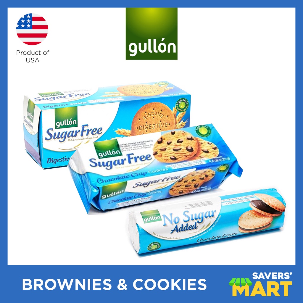 Gullon Sugar Free ( Choco Sandwich, Choco Chip Cookies, Digestive ...