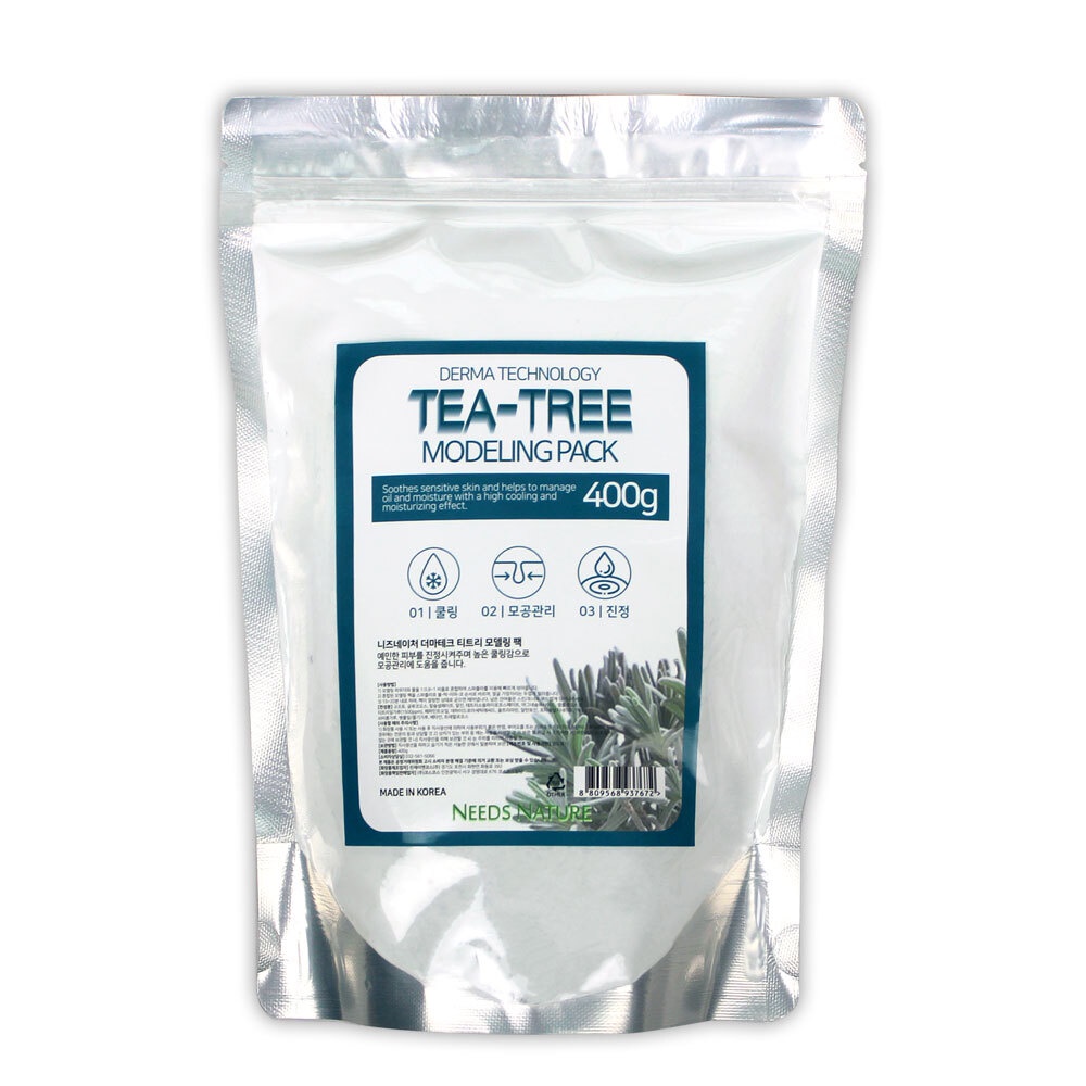 NEEDS NATURE Derma Technology Tea-tree Modeling Pack 400g | Shopee ...