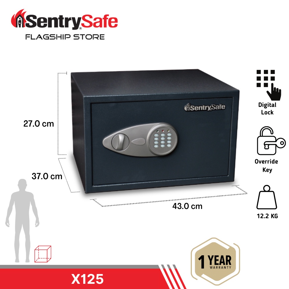 SentrySafe X125 Digital Security Safe 33.4L | Shopee Singapore