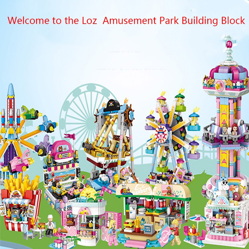 Loz Mini Building Blocks Mini Street City LOZ Amusement Park MINI Nano ...