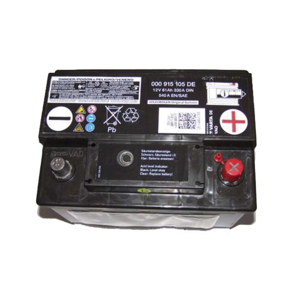 Genuine Volkswagen Battery 61AH/330A (000915105DE) | Shopee Singapore