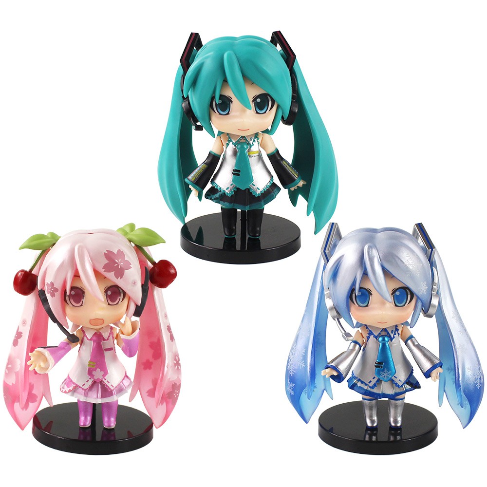 10cm Hatsune Miku cos Bear PVC Action Figure Collection Model Toys ...