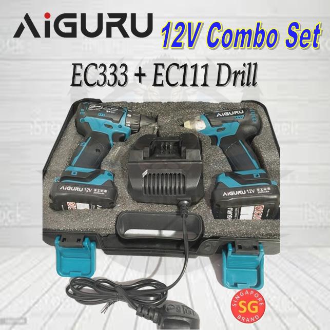 AIGURU 12V COMBO SET WITH IMPACT DRILL DRIVER AND DRILL DRIVER/ SIMILAR ...