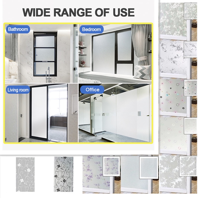 90cm*5m Window Film Office Bedroom Bathroom Glass Door Film Waterproof ...