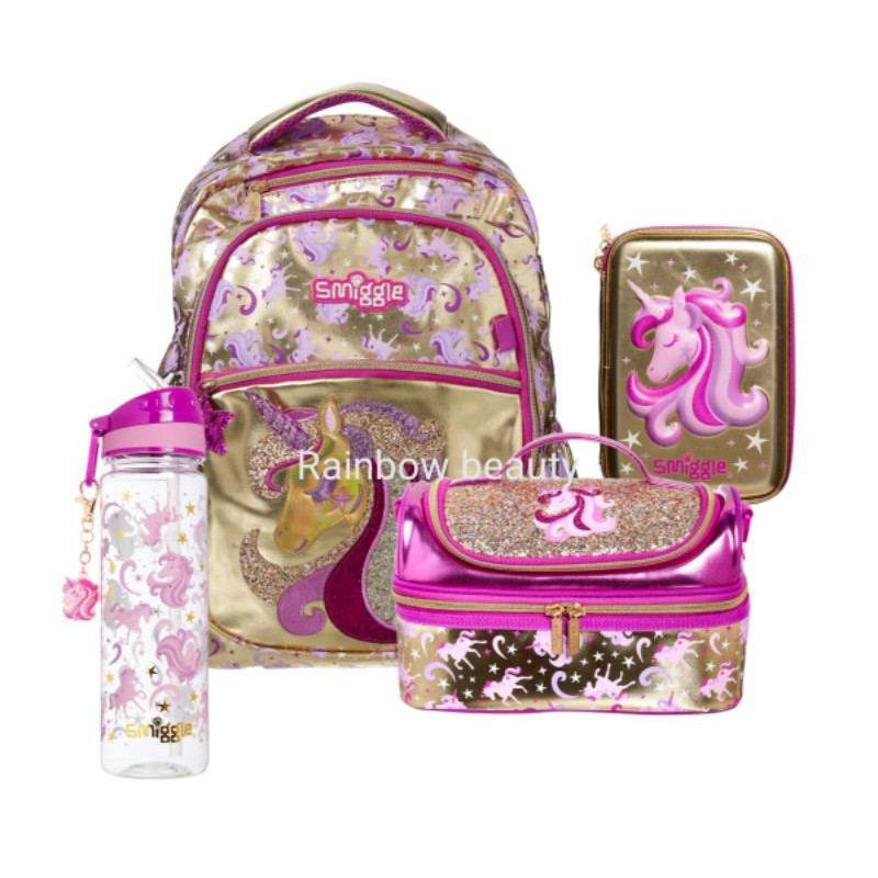 HOT ITEM New Smiggle Gold School Bag Beg Sekolah Backpack Kanak-kanak ...