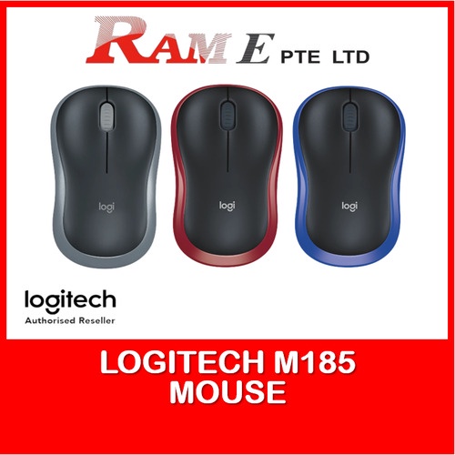 Logitech M185 M187 M190 M221 M331 Full-Size Wireless Mouse | Shopee ...
