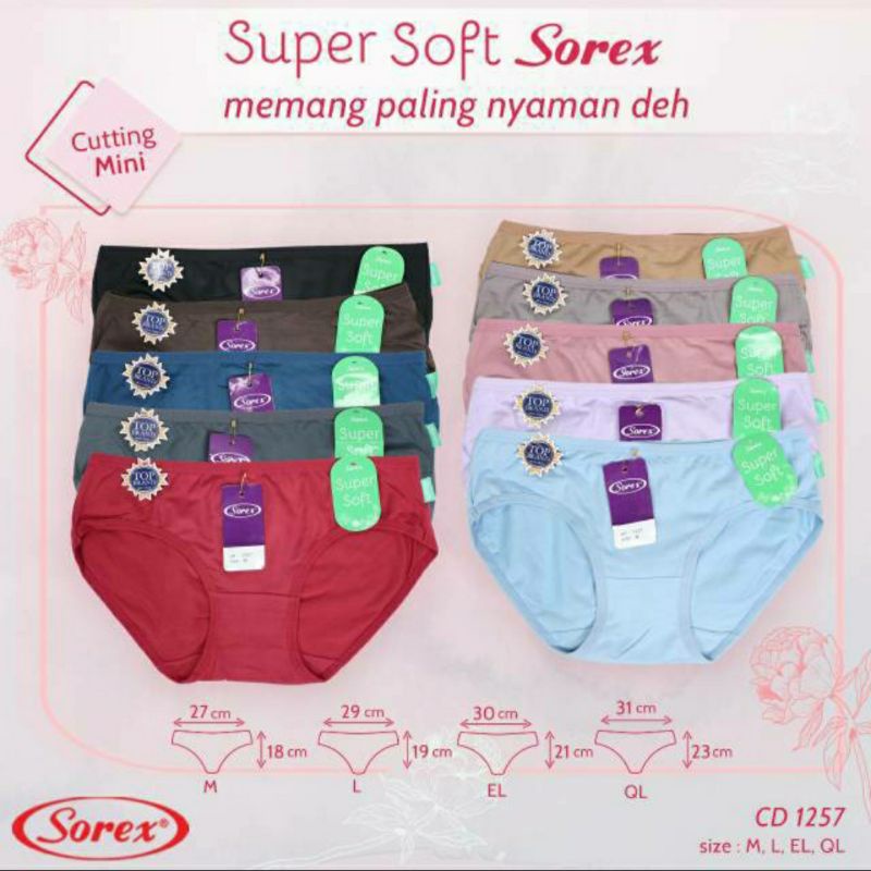 Super Soft Sorex CD / Sorex Celdam / Sorex Panties | Shopee Singapore