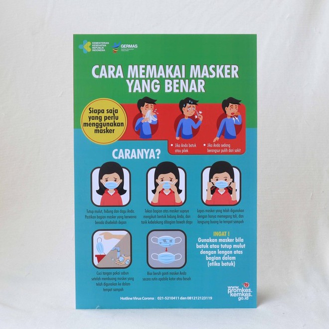 How to Wear Masks 2, Educational Posters for Wearing Masks | Shopee ...
