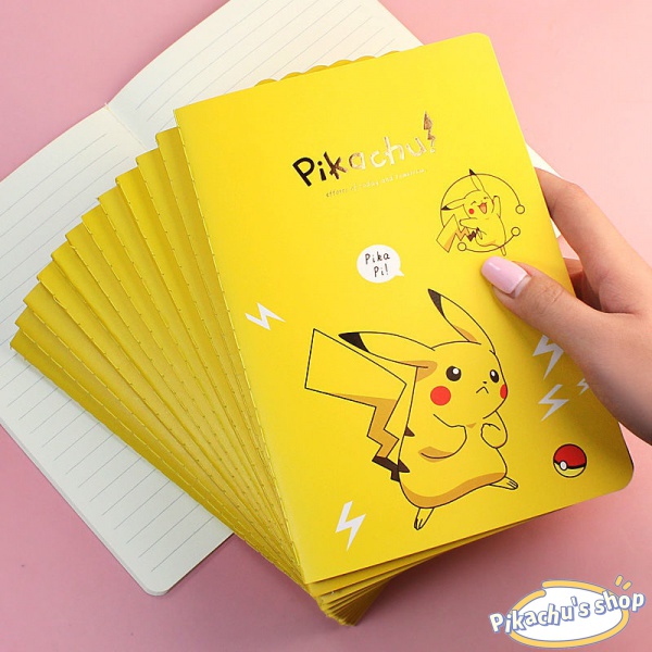Pokemon Pikachu 32K Thickened Notebook Student Notepad Exercise Book ...
