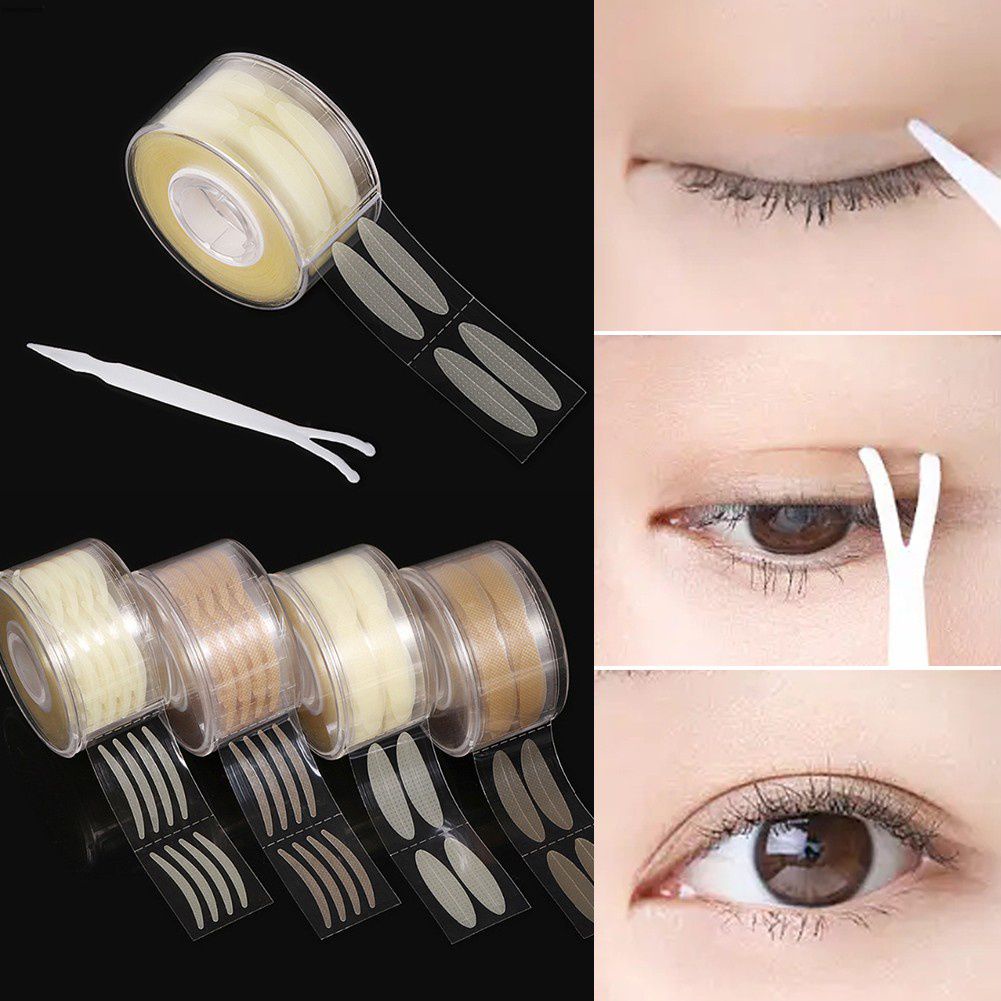 600pcs Natural Invisible Double Tape Stickers For Instant Fiber Eyelid Lift | Shopee Singapore