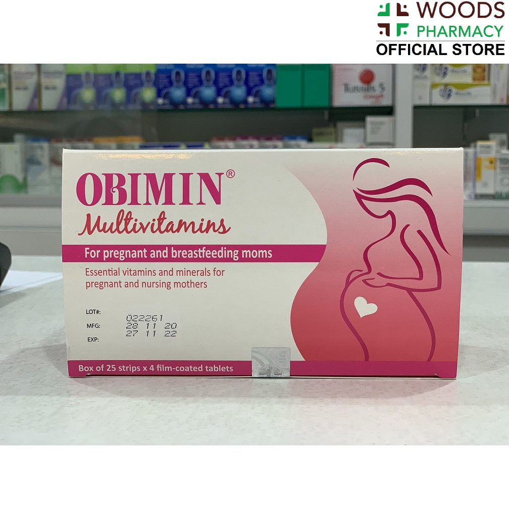 Obimin Tablets 100s - Prenatal multivitamin for pregnancy and ...
