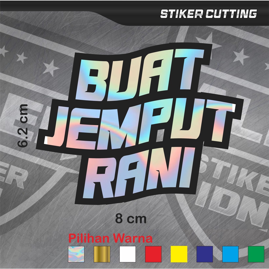 Full cutting NAME STICKER 3 STORIES CUSTOM VIRAL STICKER HOLOGRAM ...