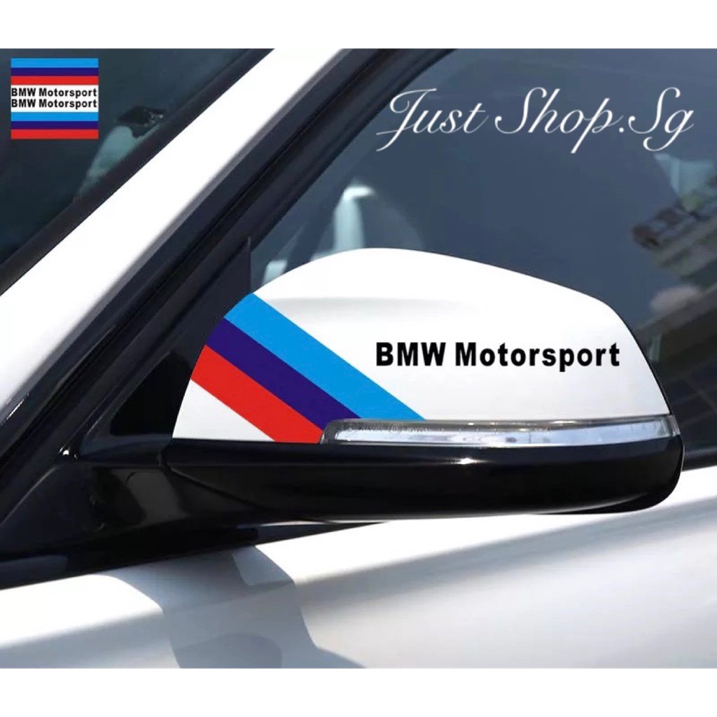 BMW Motorsport Car Side Mirror Sticker Decal | Shopee Singapore