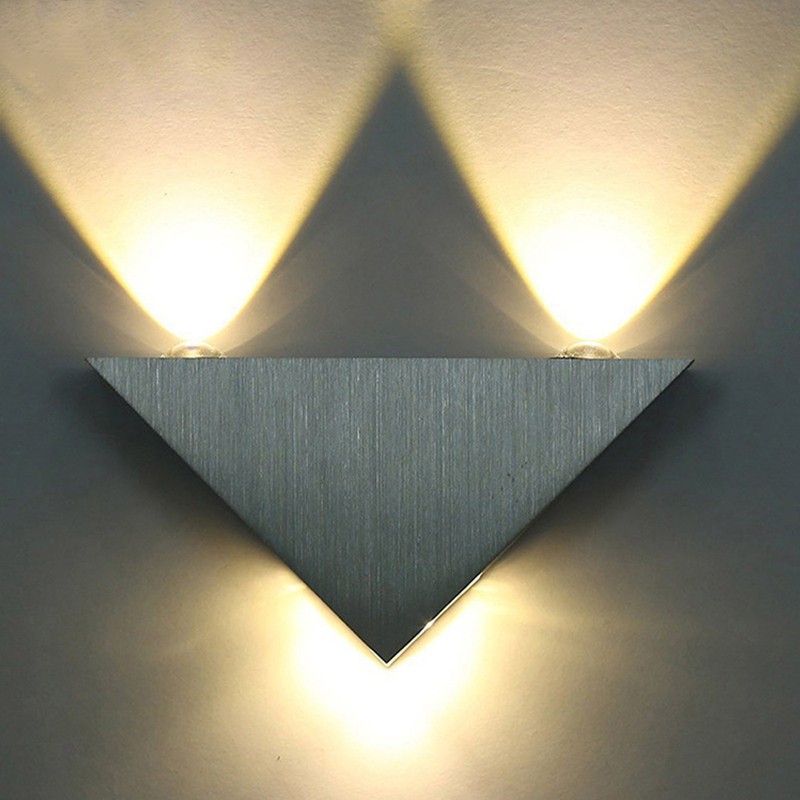 Modern Led Triangle Aluminum Wall Decorative Lights 3w - Sl (1-3) X1w ...