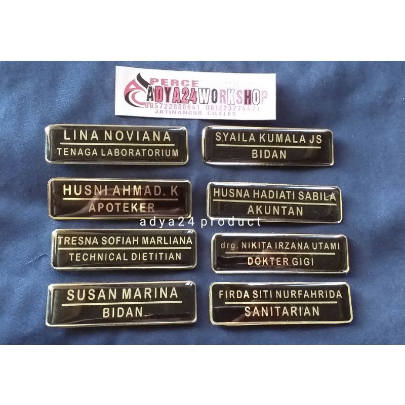 Brass Chest Nameplate (CV.ADYA24PRODUCTION) | Shopee Singapore