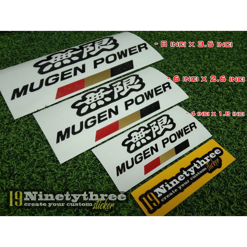 mugen sticker/car sticker honda/mugen power A | Shopee Singapore