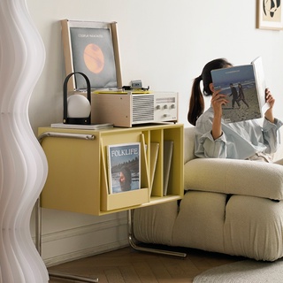 Nordic Cupboard Sofa Side Book Shelf Magazine Cabinet Solid Wood ...